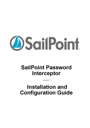 7 2 Identity IQ Installation Guide - SailPoint IdentityIQ Version 7. Installation Guide This ...