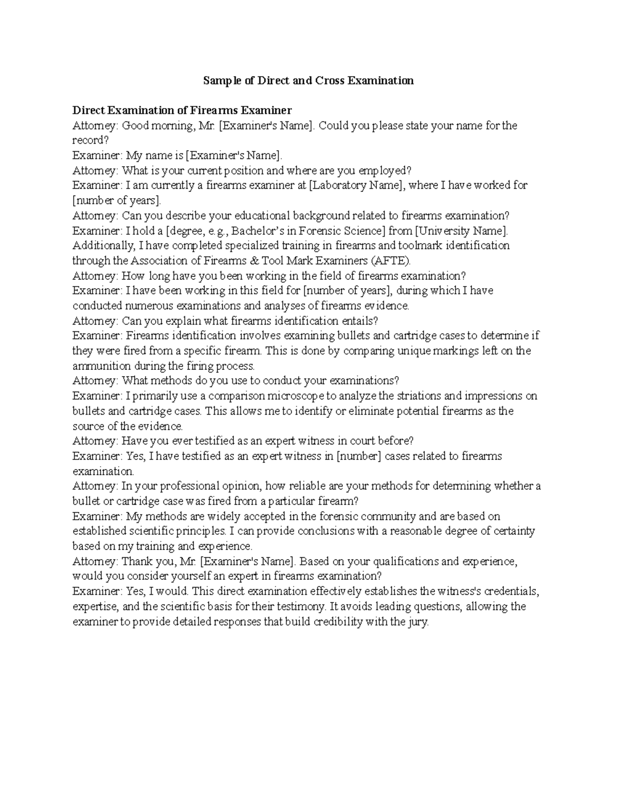 Sample-of-Direct-and-Cross-Examination - Sample of Direct and Cross ...