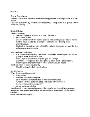 Social theory - Structural functional Enlightenment – intellectual ...