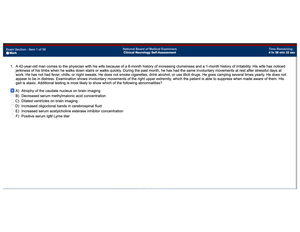 NBME 25 Block 1-4 (Answers Version) - medicine - Studocu