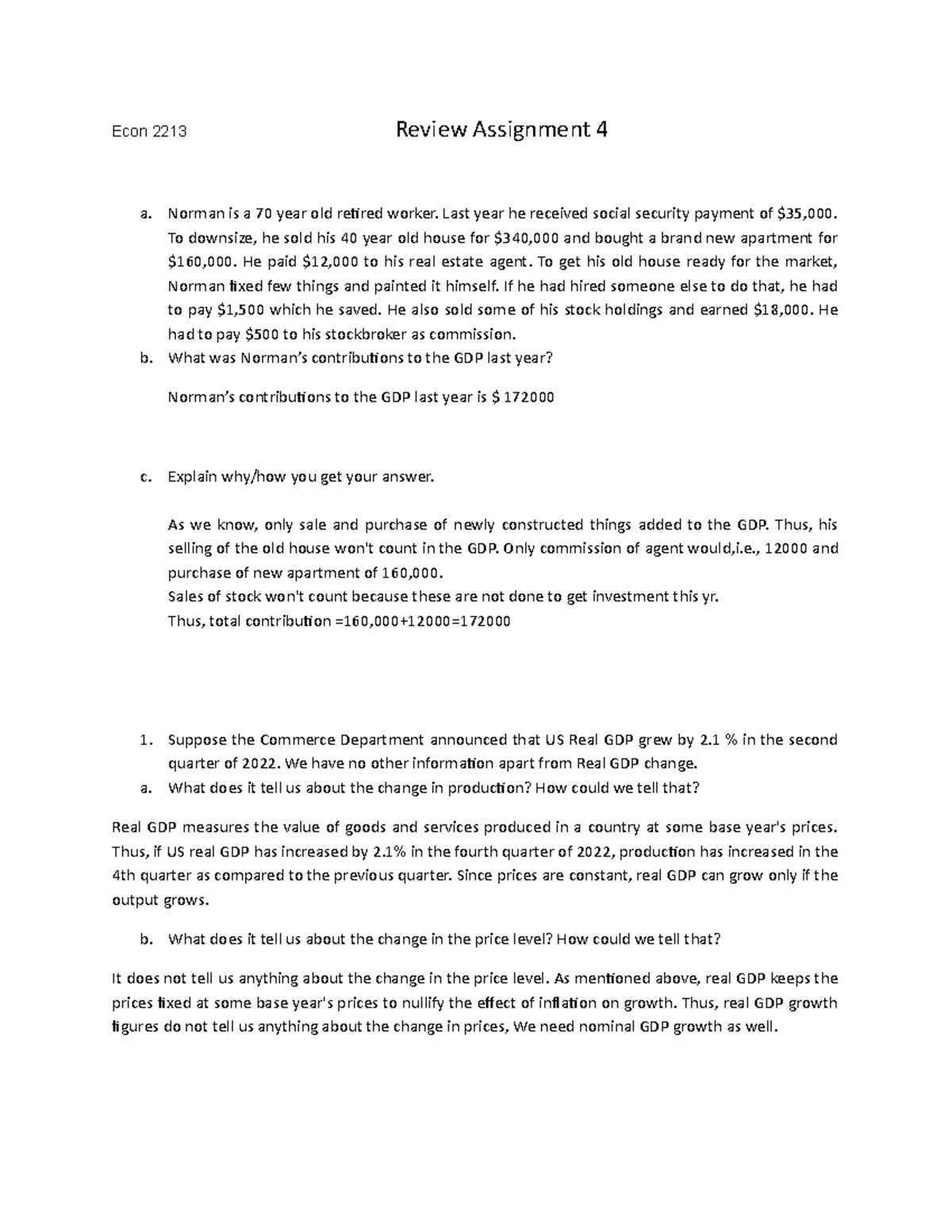 Review Assignment 4 - fgdfgdsfhdfhdfghffdghfgdh - Econ 2213 Review ...