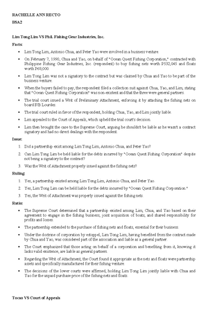 CASE Digests (Sample cases) - 1. ESTANISLAO JR VS COURT OF APPEALS (G ...