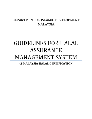 Assignment HAS MANUAL - FACULTY OF FISHERIES AND FOOD SCIENCE ...