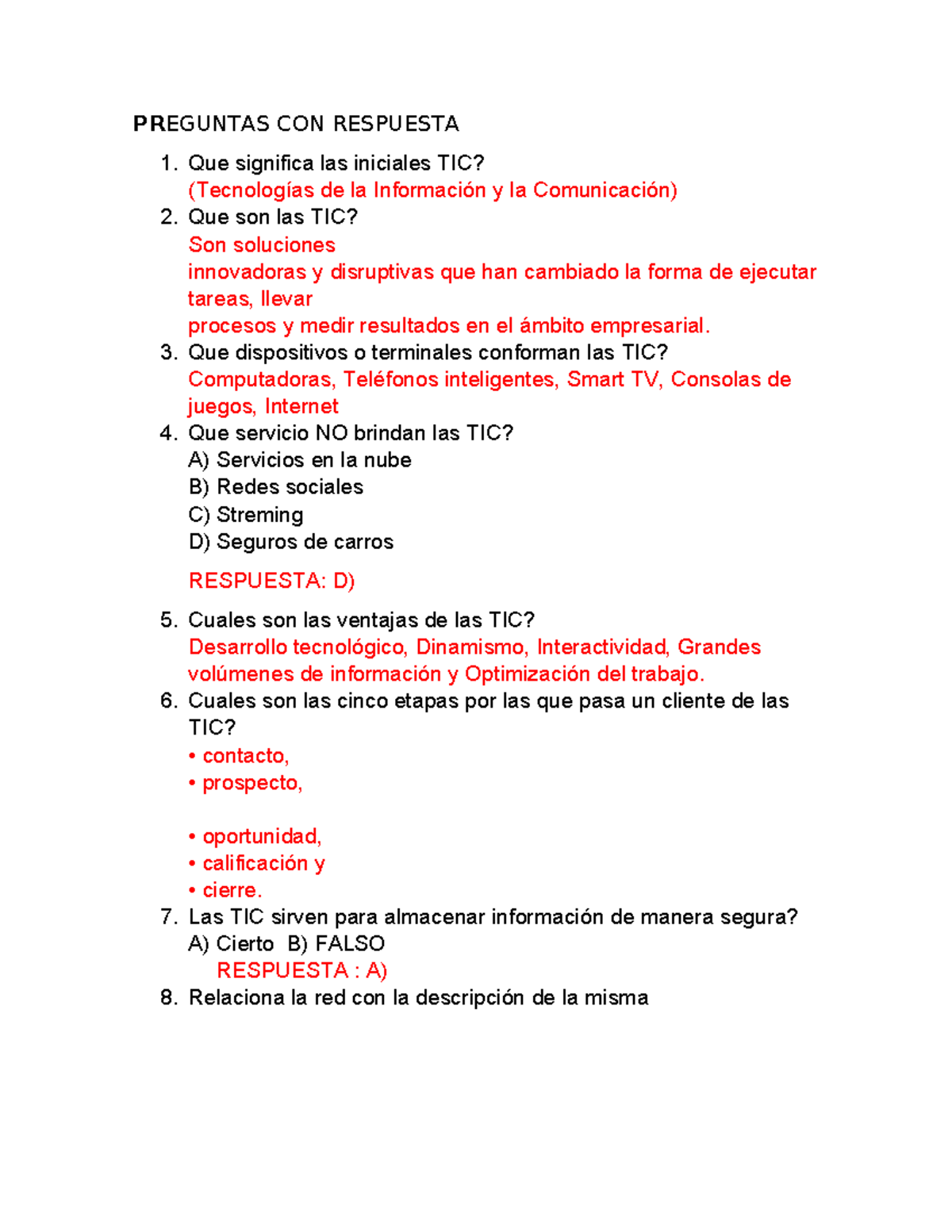 Preguntas CON Respuesta - PREGUNTAS CON RESPUESTA Que significa las ...