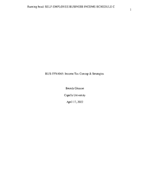 BUS-FPX4065 Gleason Brenda Assessment 3-1 - BUS-FP4065 - Studocu