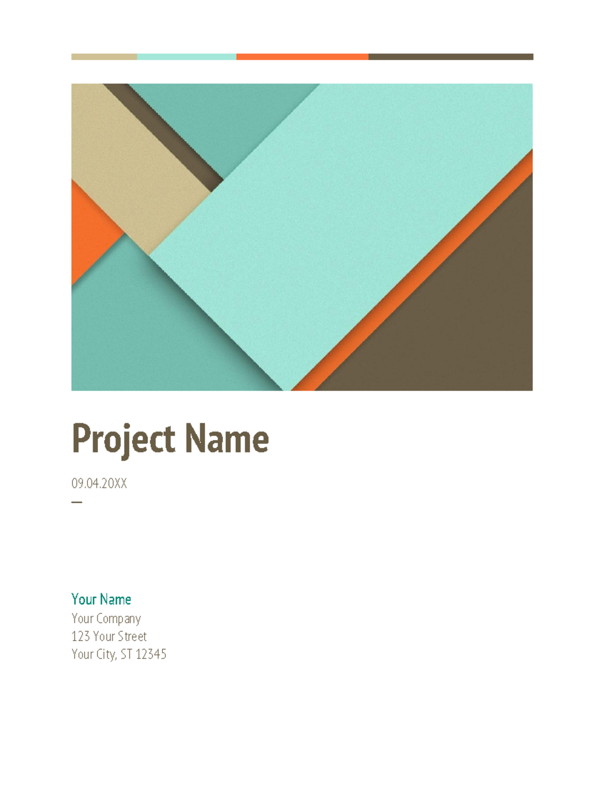 Project proposal - Project Name 09.04 ─ Your Name Your Company 123 Your ...