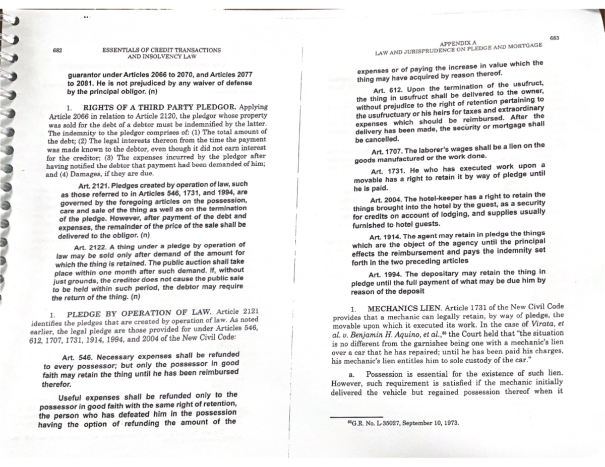 Pledge-By-Operation-Of-Law - Juris Doctor - 1 * 8 : g a ." 9 8 3 1 8 ...