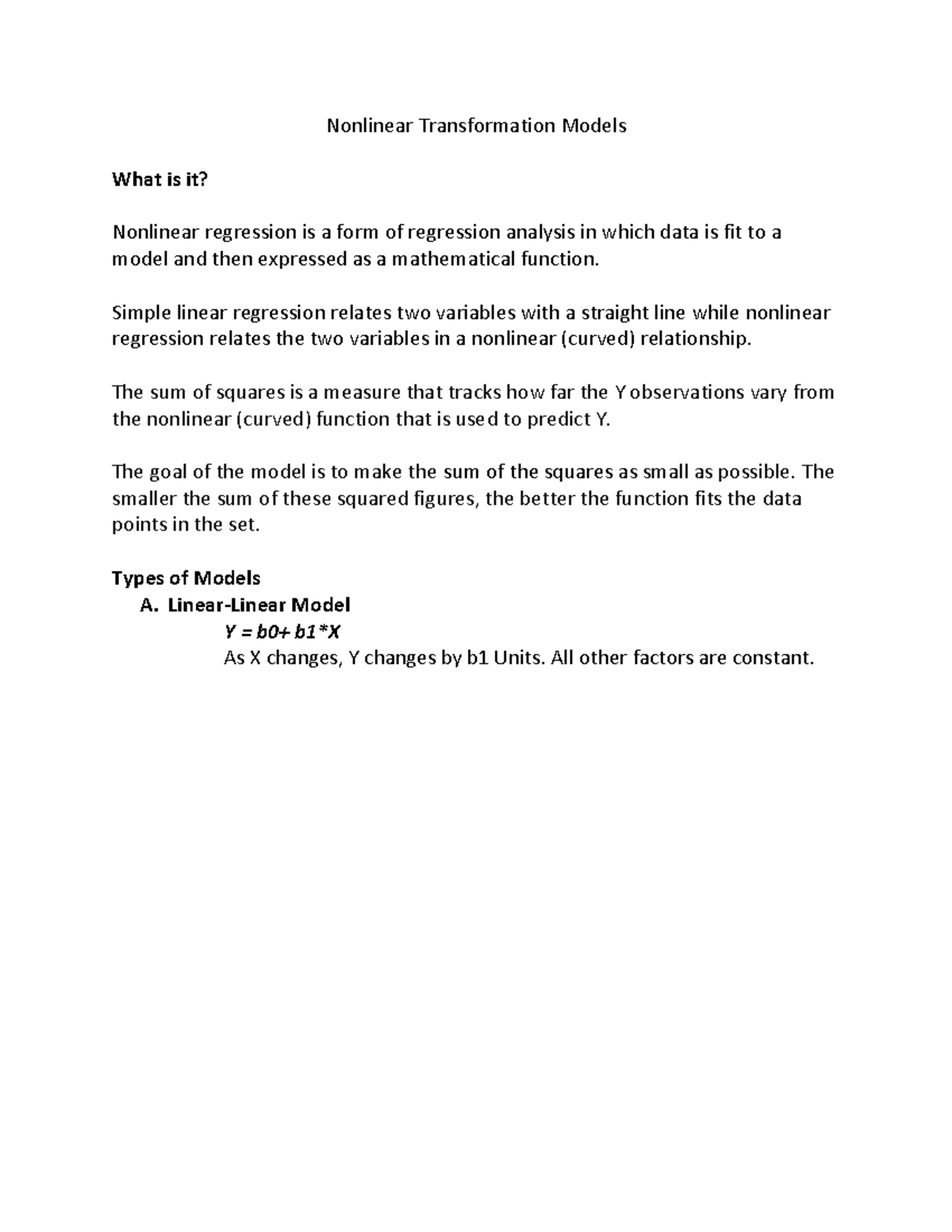 TA Session Nonlinear Transformation Models - Nonlinear Transformation ...