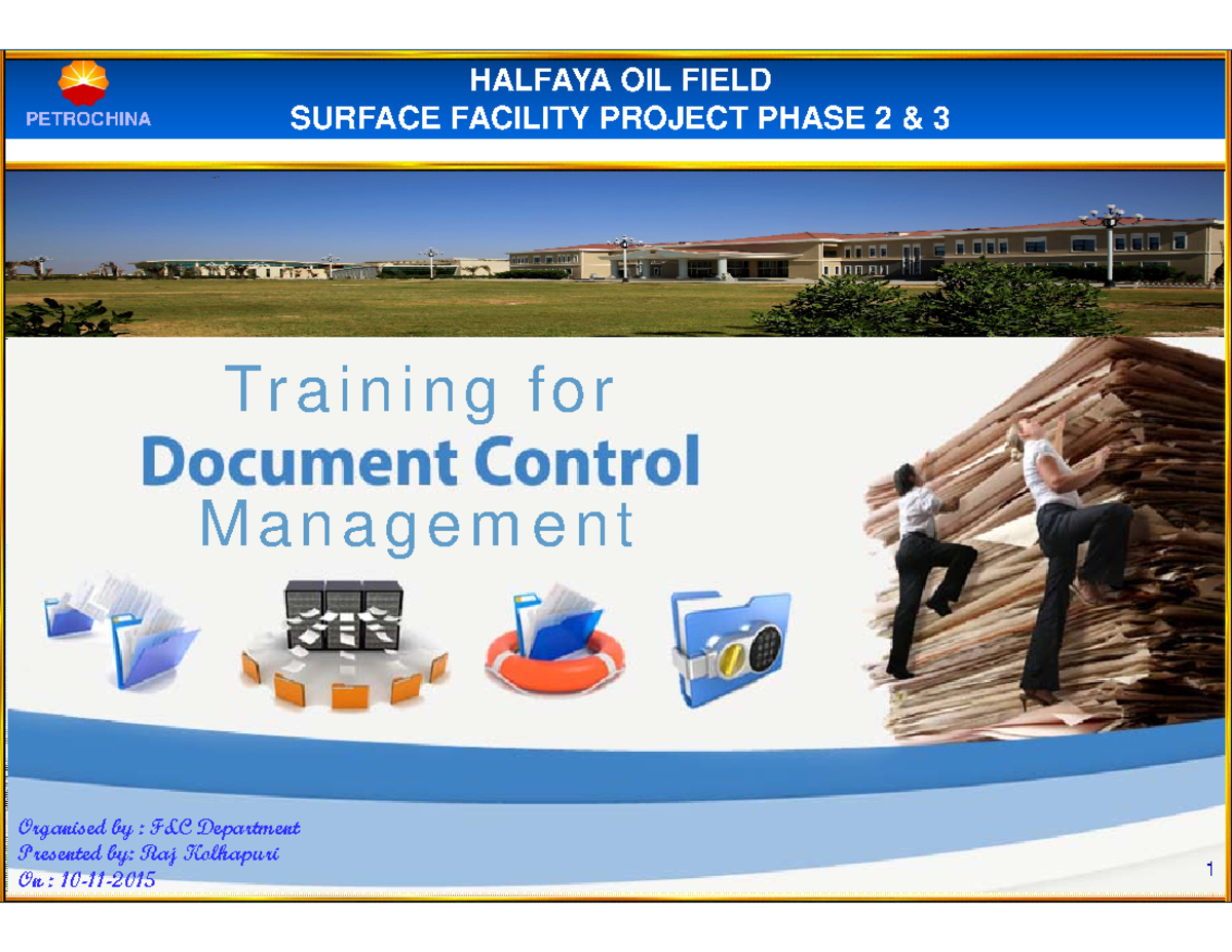 DCC Training Course-CONT [Compatibility Mode] - PETROCHINA HALFAYA OIL ...