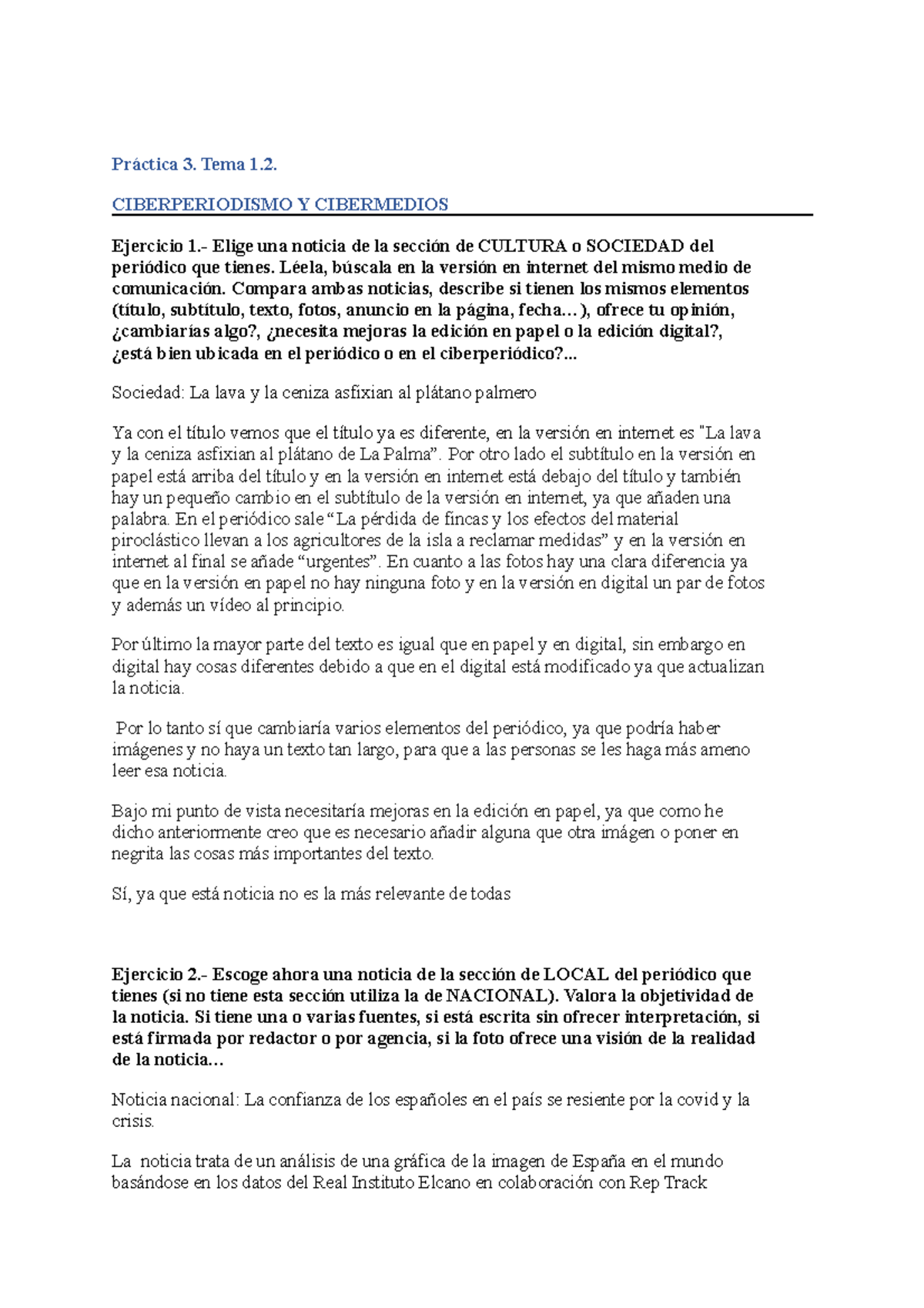 Práctica 3 - Medios escritos (profesor, Ramón) - Comunicación Y Medios ...