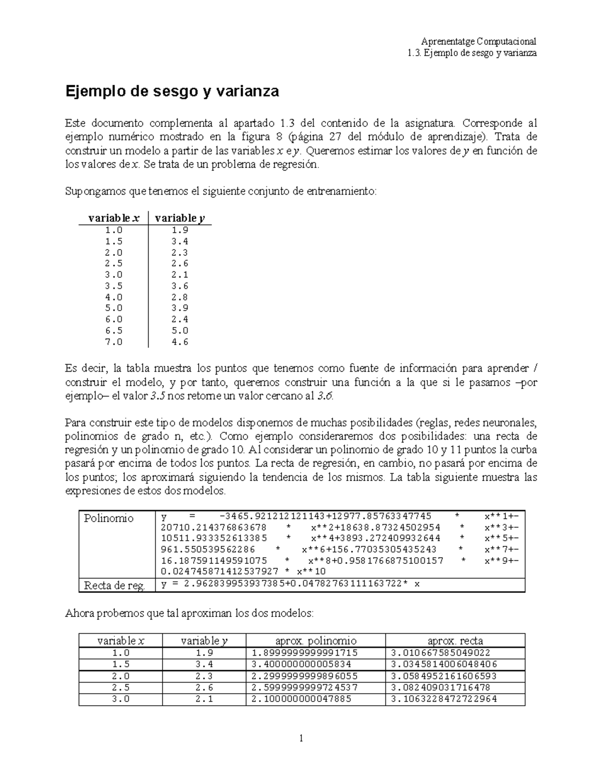 Ejemplo SesgoEj - 1. Ejemplo de sesgo y varianza Ejemplo de sesgo y varianza Este documento ...
