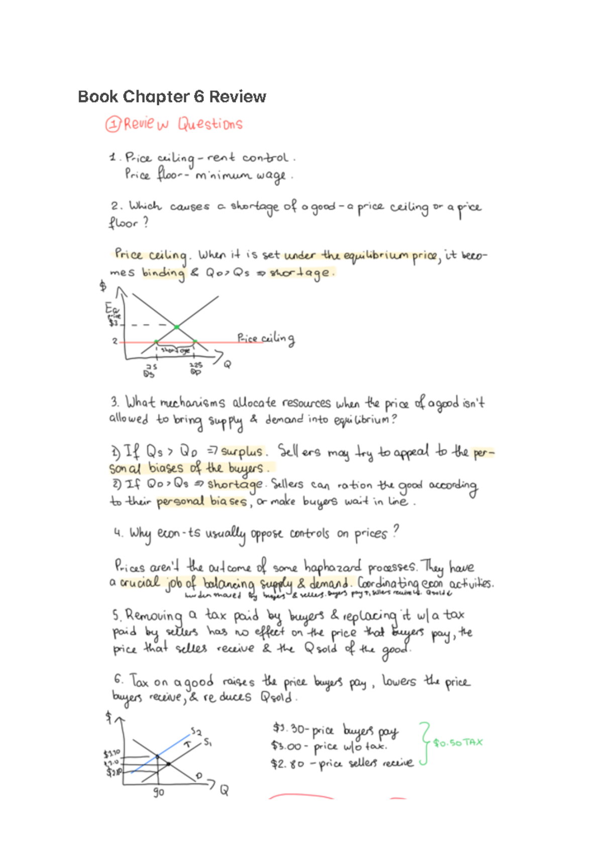 Principles of Economics - N. Gregory Mankiw, Chapter 6 Supply, Demand ...