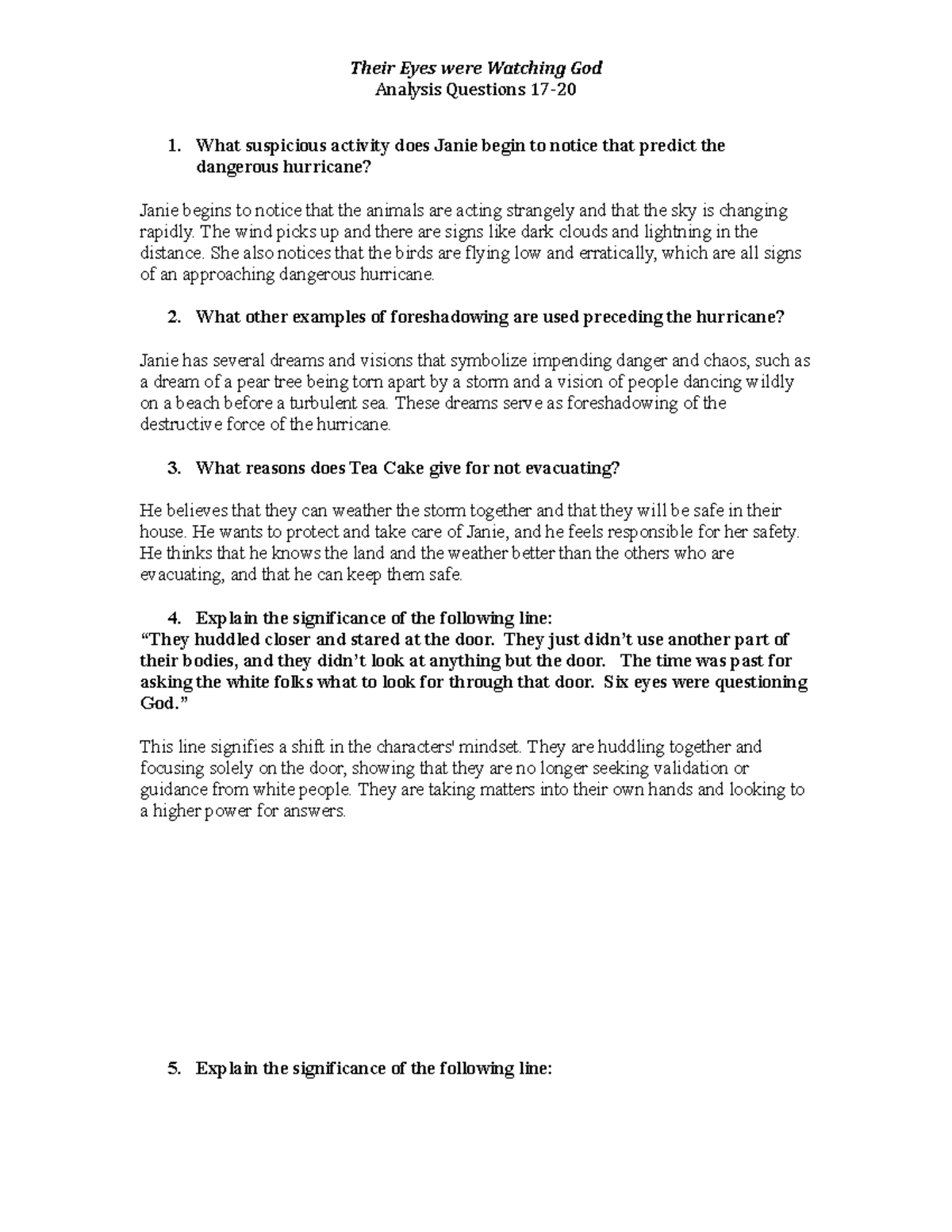 17-20Eyes - ur welcome - Their Eyes were Watching God Analysis ...