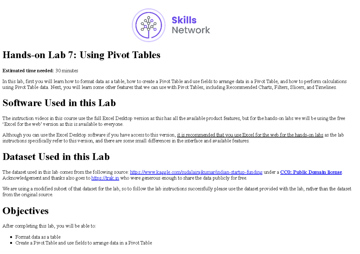Pivot Tables - Next, you will learn some other features that we can use ...