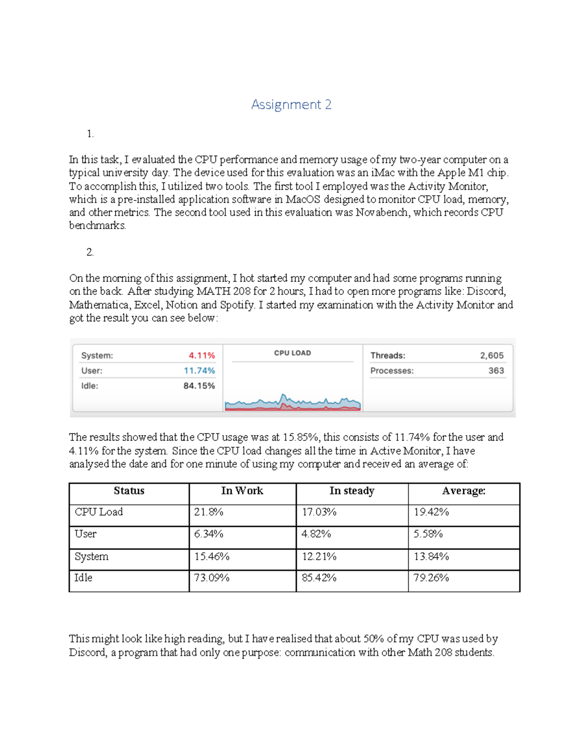 Assignment 2 - have no idea what is the grade but i did my best ...