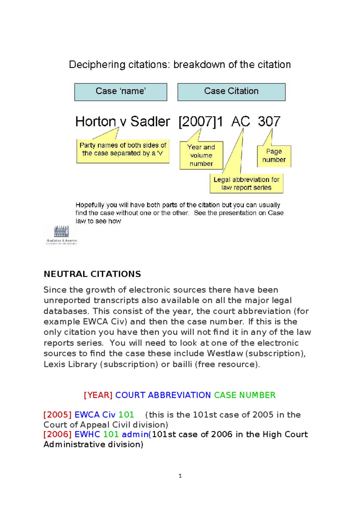 2 CASE Citations - How to cite caselaw when writing scholarly work ...