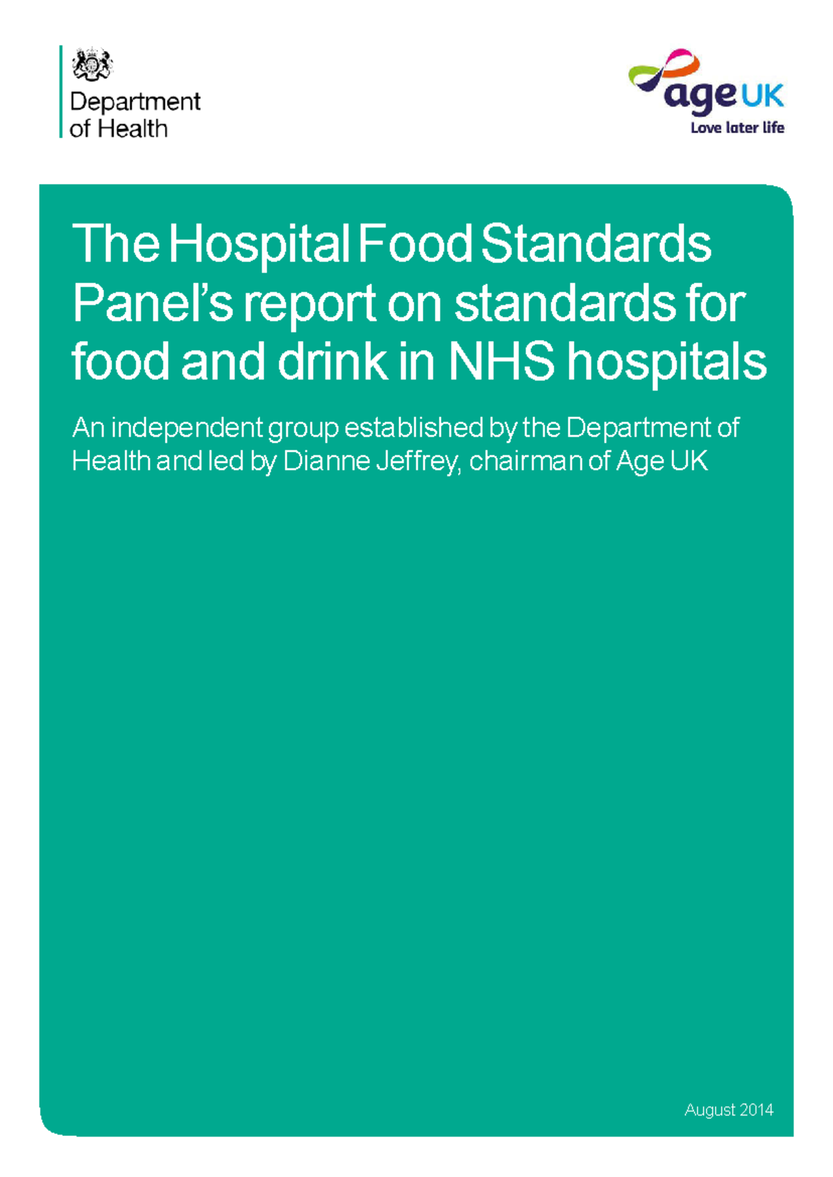 Hospital Food Panel May 2016 - The Hospital Food Standards Panel’s ...