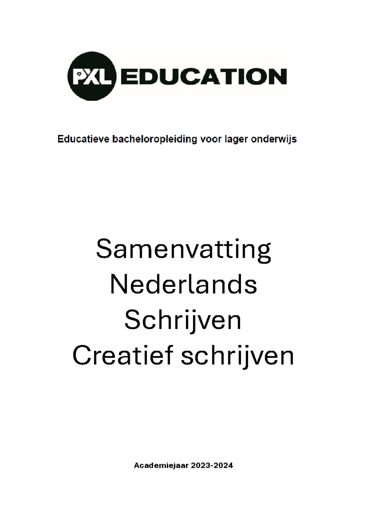 Samenvatting Nederlands Schrijven creatief schrijven - Samenvatting ...