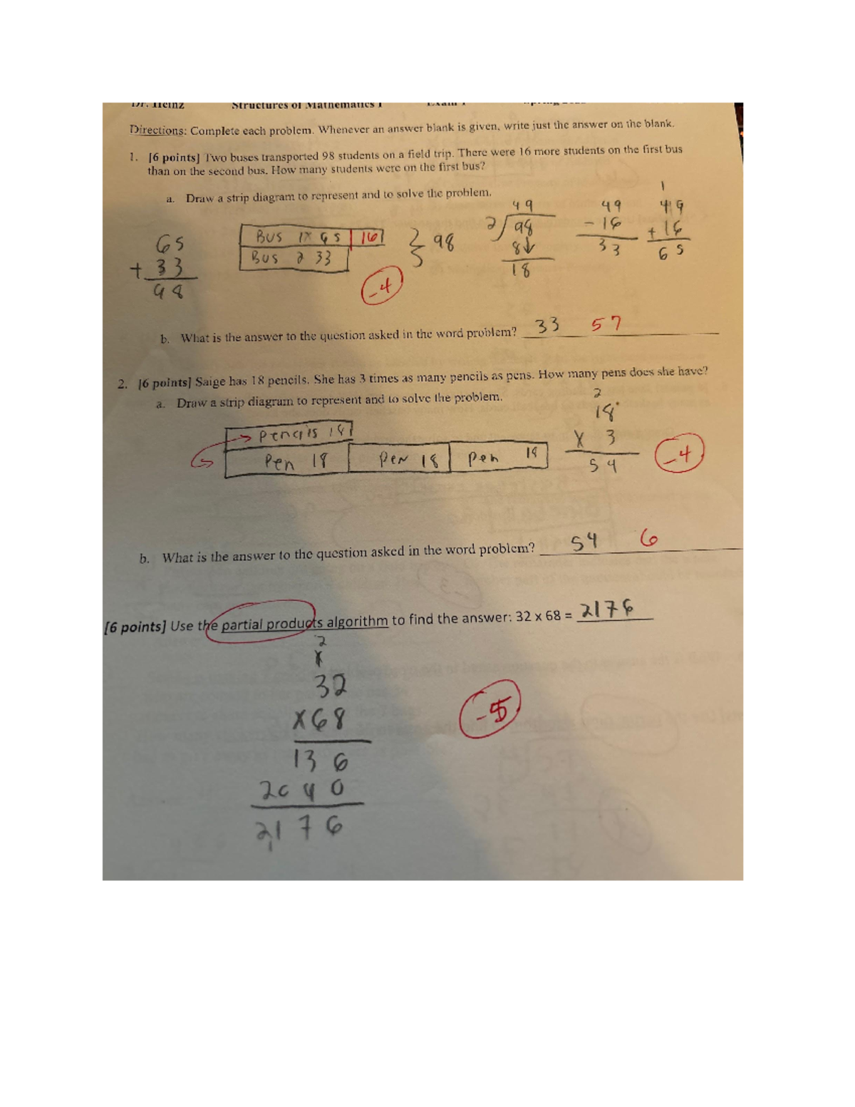 Structures of Mathematics I Exam 1 - e e S 01 I A Directions: Complete ...