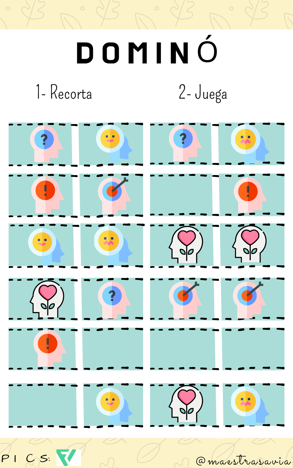 Dominó-emociones - Psicologia del Ciclo Vital: Infancia y Ninez - D O M ...