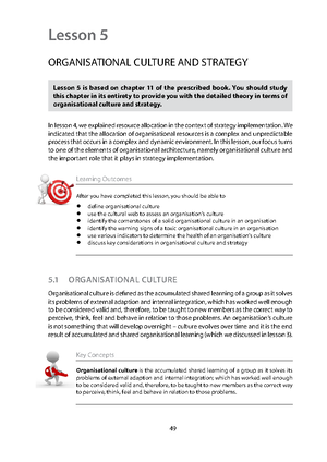 Lesson 6 - MANAGEMENT - Lesson 6 RESPONSIBLE STRATEGIC LEADERSHIP ...