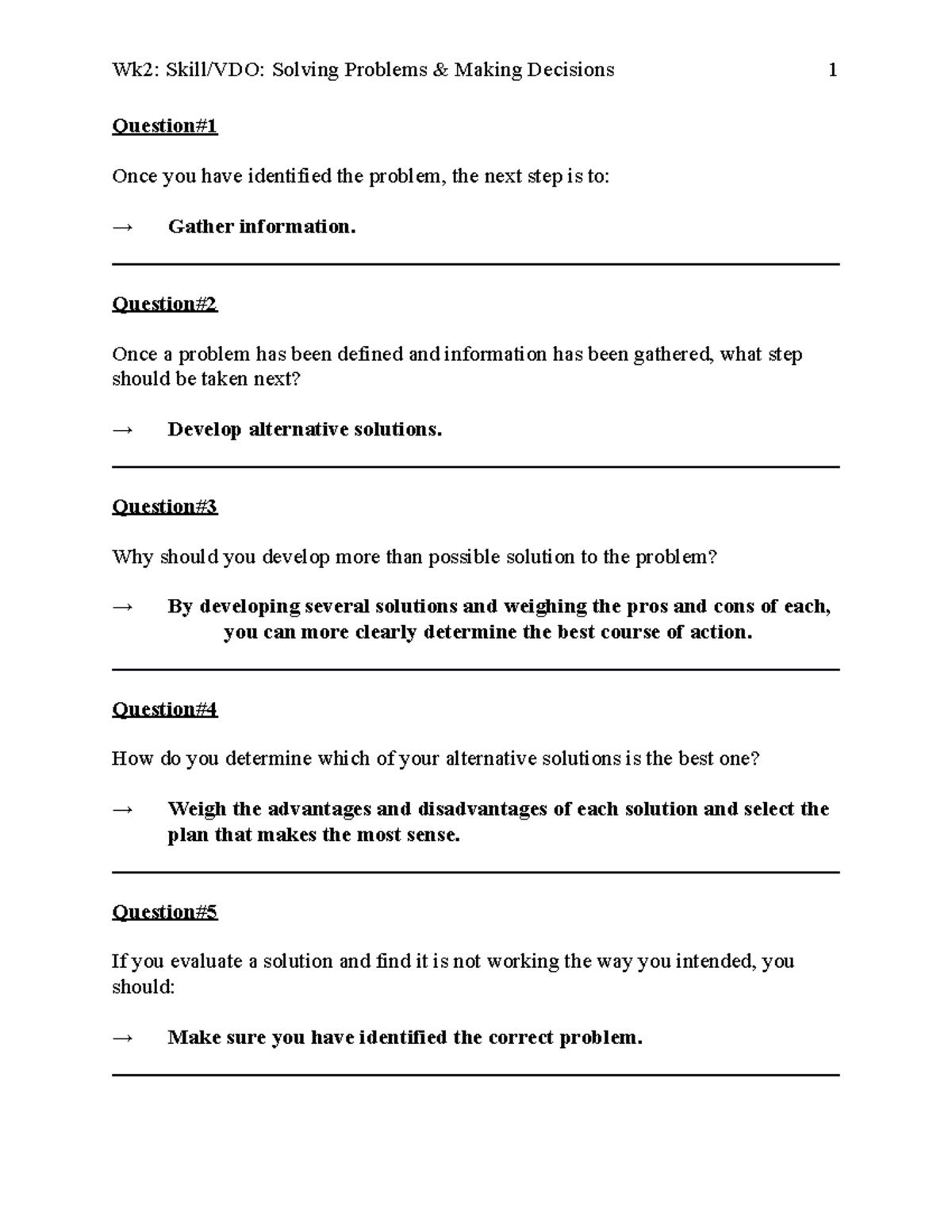 Wk2-Skill-VDO-Solving Problems & Making Decisions - Wk2: Skill/VDO ...