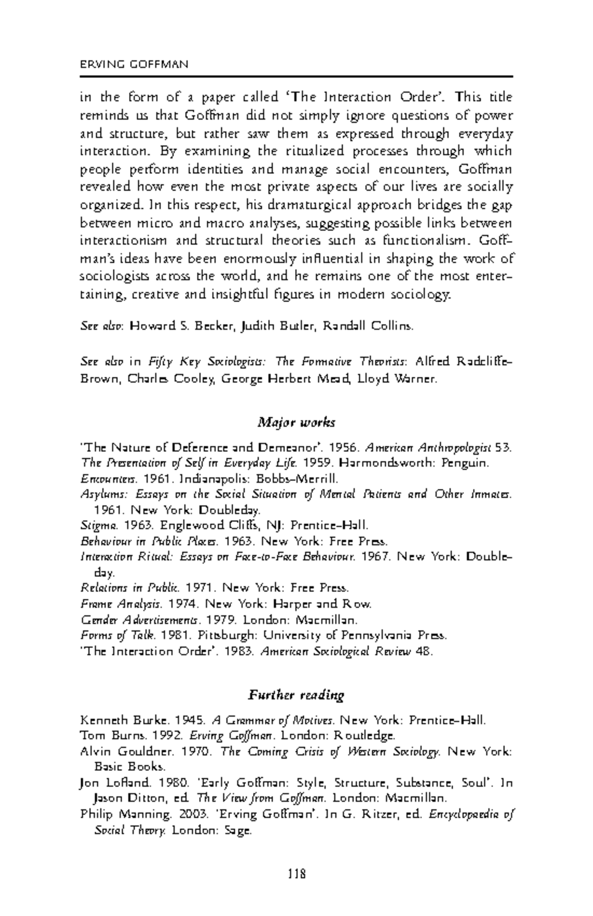 Fifty KEY Sociologists - THE Contemporary Theorists-16 - in the form of ...