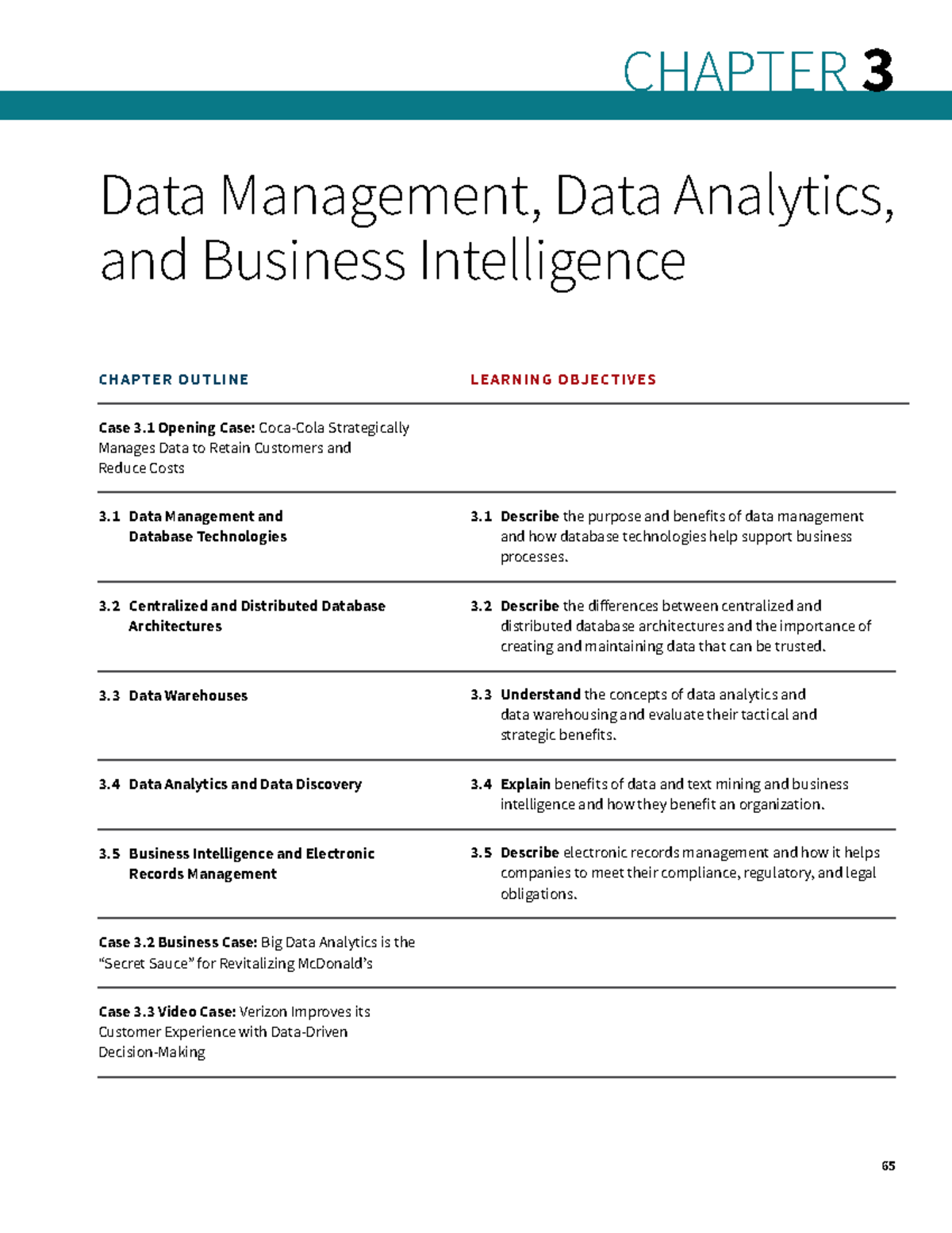 Turban Ch03 - Data Management, Data Analytics, and Business ...