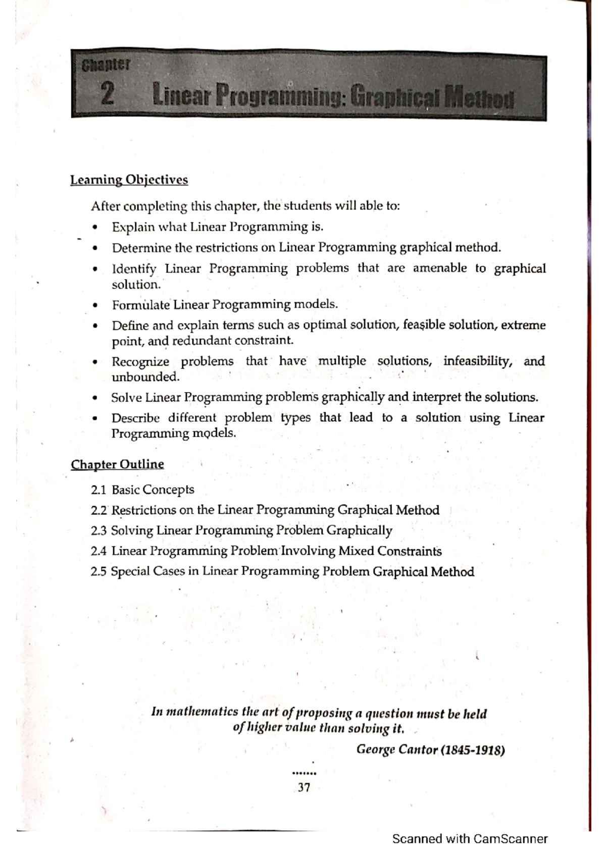 Chapter 2 - LPGraphical Method management science - accountancy - Studocu