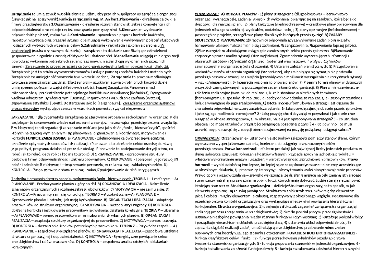 Zarządzanie 11 - Warning: TT: undefined function: 22 Warning: TT: undefined function: 22 ...