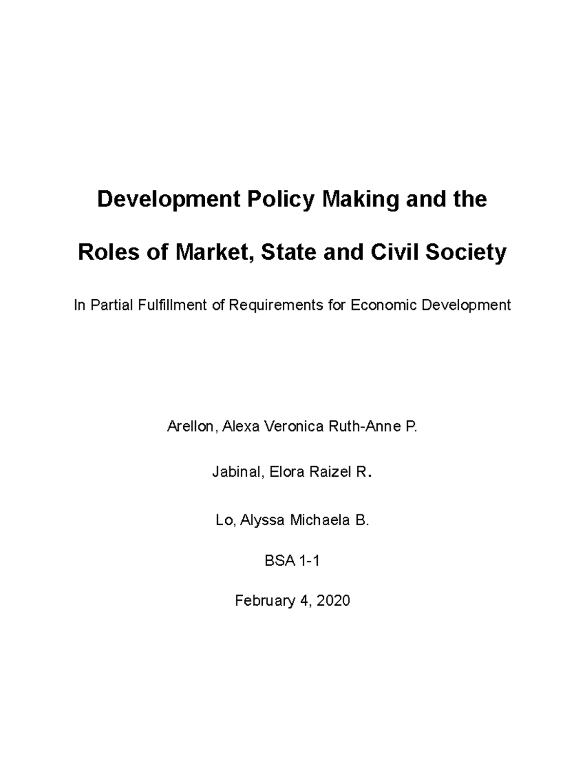 Economic Development - Written Report for Chapter 11-Todaro and Smith ...