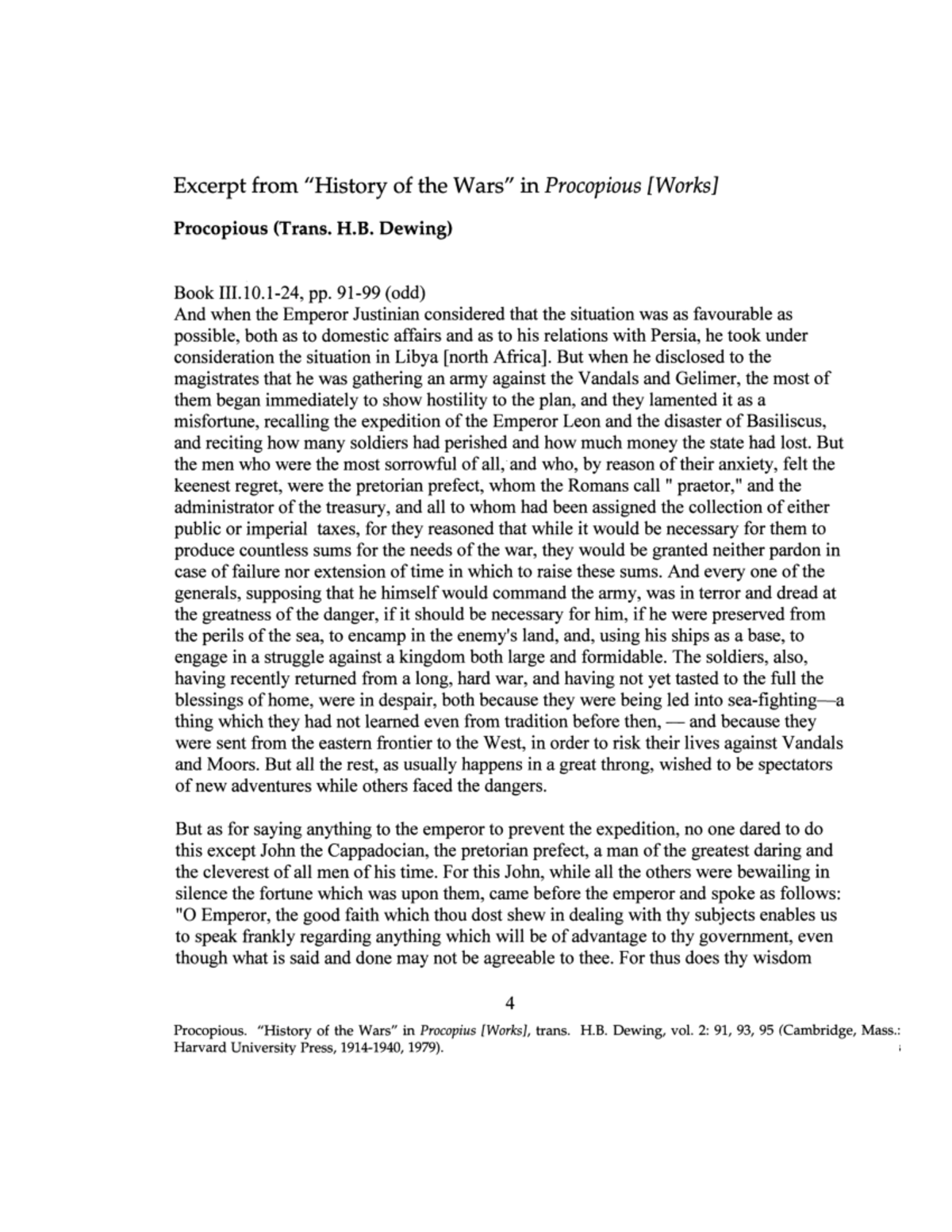Procopus wars unit 5 - Mandatory readings - Hist 371 - Studocu