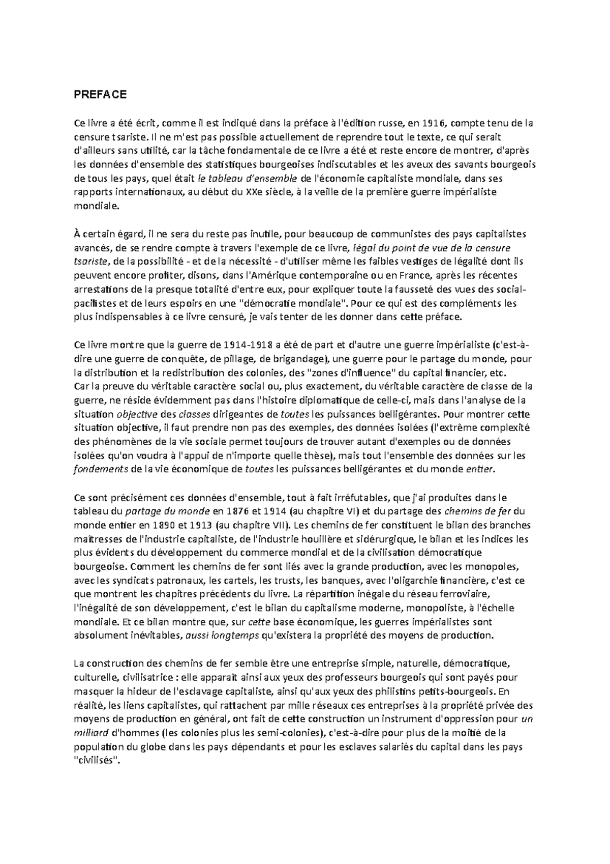Preface Petit Extrait Preface Ce Livre A é Té é Crit Comme Il Est