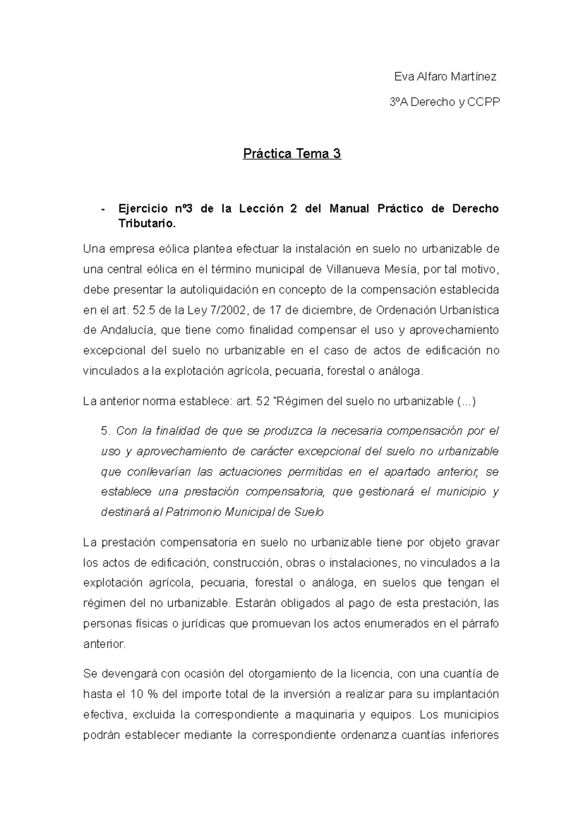 Práctica tema 3 - Eva Alfaro Martínez 3ºA Derecho y CCPP Práctica Tema ...