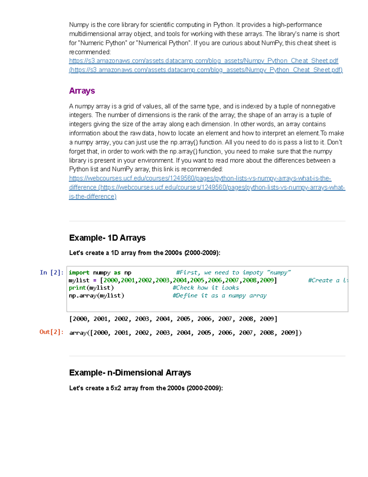 Lab12 - Jupyter Notebook - Numpy is the core library for scientific ...