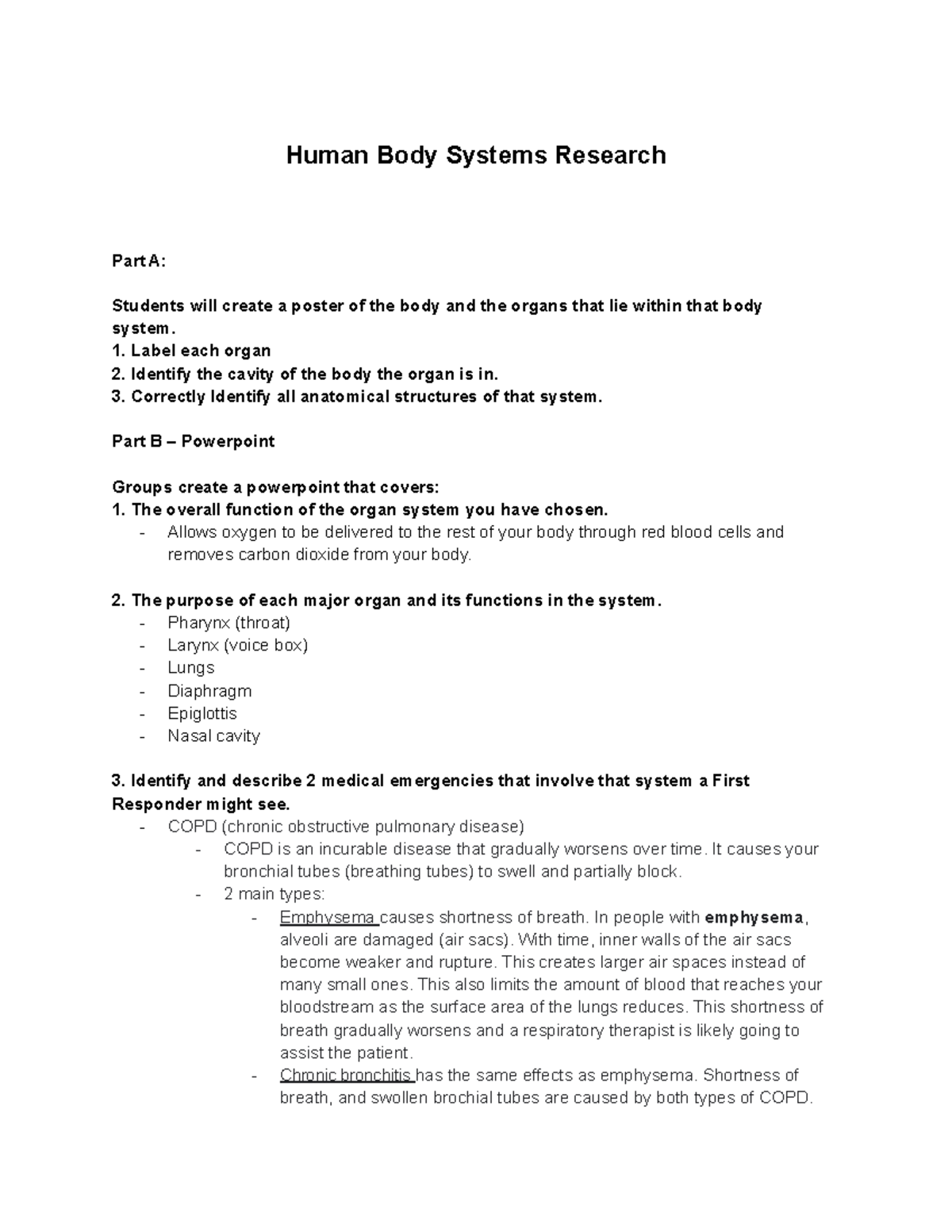 Human BODY Systems Research - Human Body Systems Research Part A ...