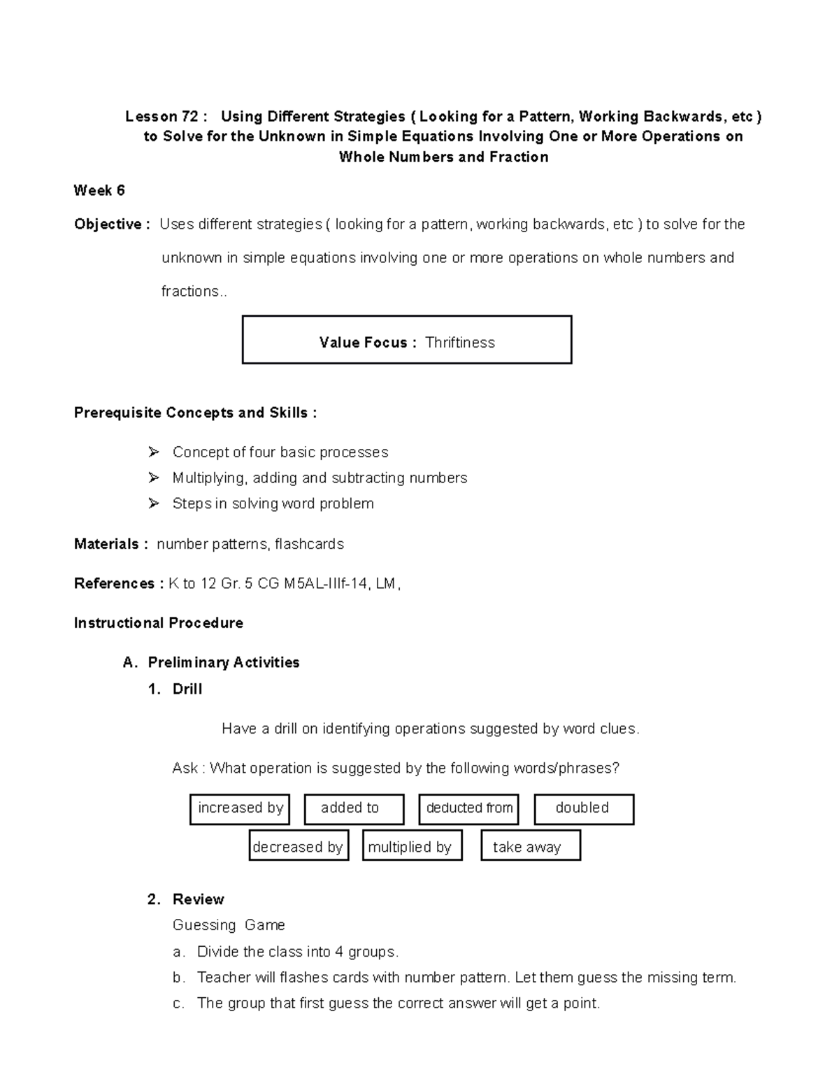 Q3 Lesson 72 TG - Additional information - Lesson 72 : Using Different ...