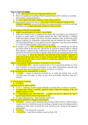 Notes Topic 1 - Prelim - tttttttttttt - Topic 1: Part A – Preliminary ...