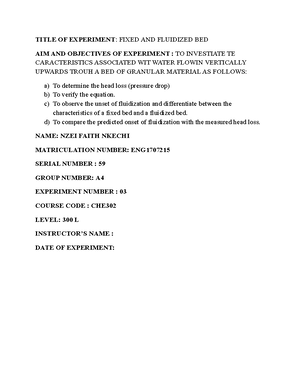 [Solved] concept of fixed and fluidized bed experiment - Chemical ...