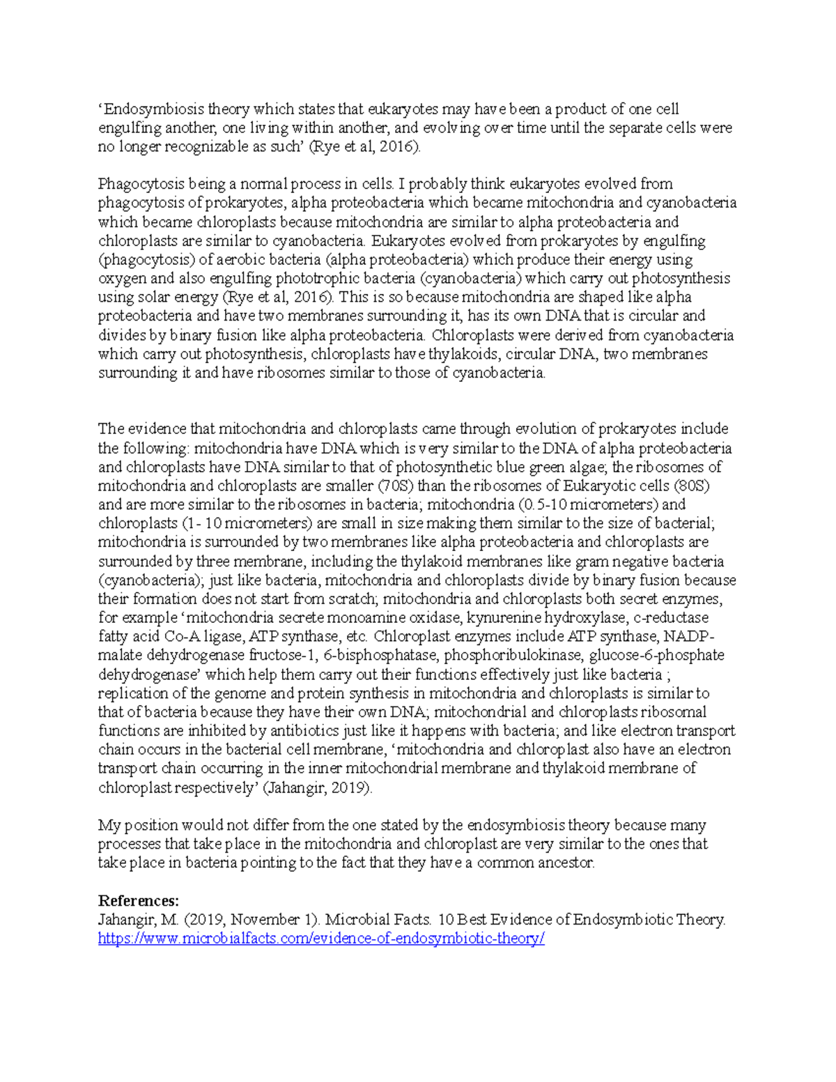 Introduction to Biology 2 UNIT 3 Discussion Assignment 422 ...