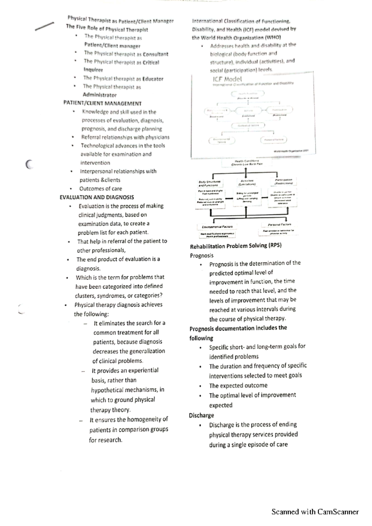 PT patient client manager - Physical therapy - Scanned with CamScanner ...