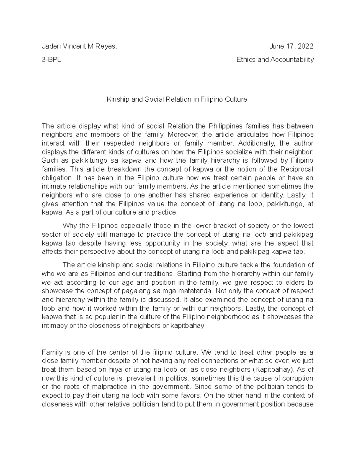 Reyes, Jaden Cacqci - summary and general - Jaden Vincent M Reyes. June ...