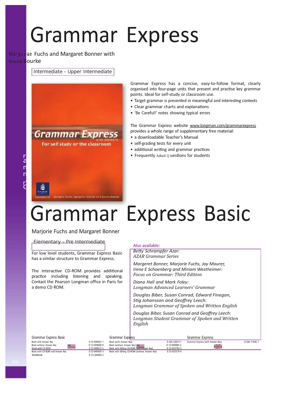 Grammar-express - Grammar express - Grammar Express M a r j o rie Fuchs ...