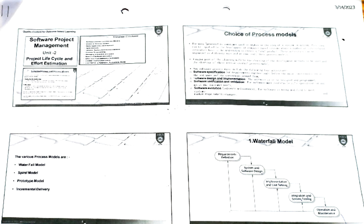 Unit 2 - SPM NOTES - Quality Content fÍr Outcome based Learming ...