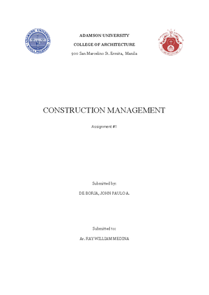 Prelim Reviewer CMPM - CONSTRUCTION METHODS AND PROJECT MANAGEMENT ...
