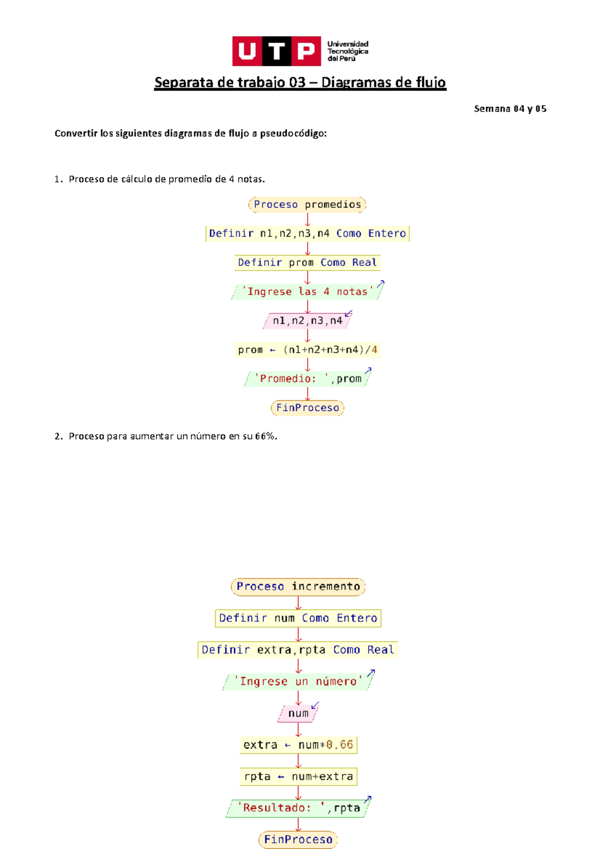 Separata 03 Unidad 01 Desarrollada - Principios de algoritmos - Separata de trabajo 03 ...