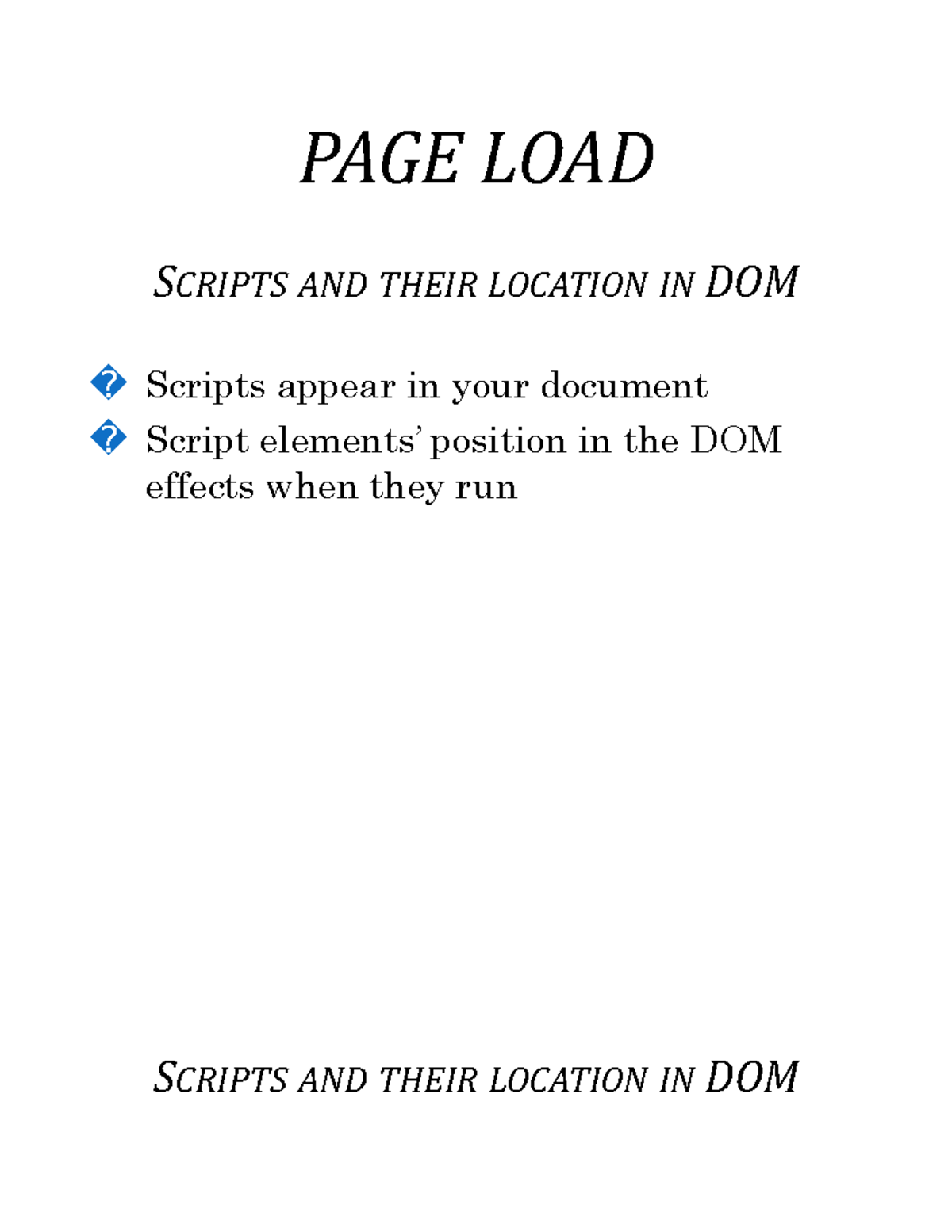 PAGE LOAD - Lecture about PAGE LOAD - PAGE LOAD SCRIPTS AND THEIR ...