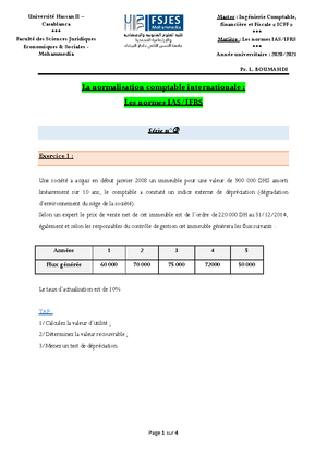 Tableau des normes IFRS IAS - Tableau n° : La liste des normes IFRS/IAS ...