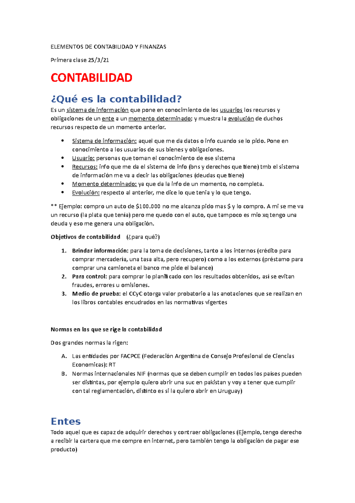 Contabilidad - ####### ELEMENTOS DE CONTABILIDAD Y FINANZAS Primera ...