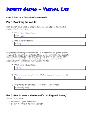 Reaction Energy Gizmo - Name: Date: Student Exploration: Reaction ...